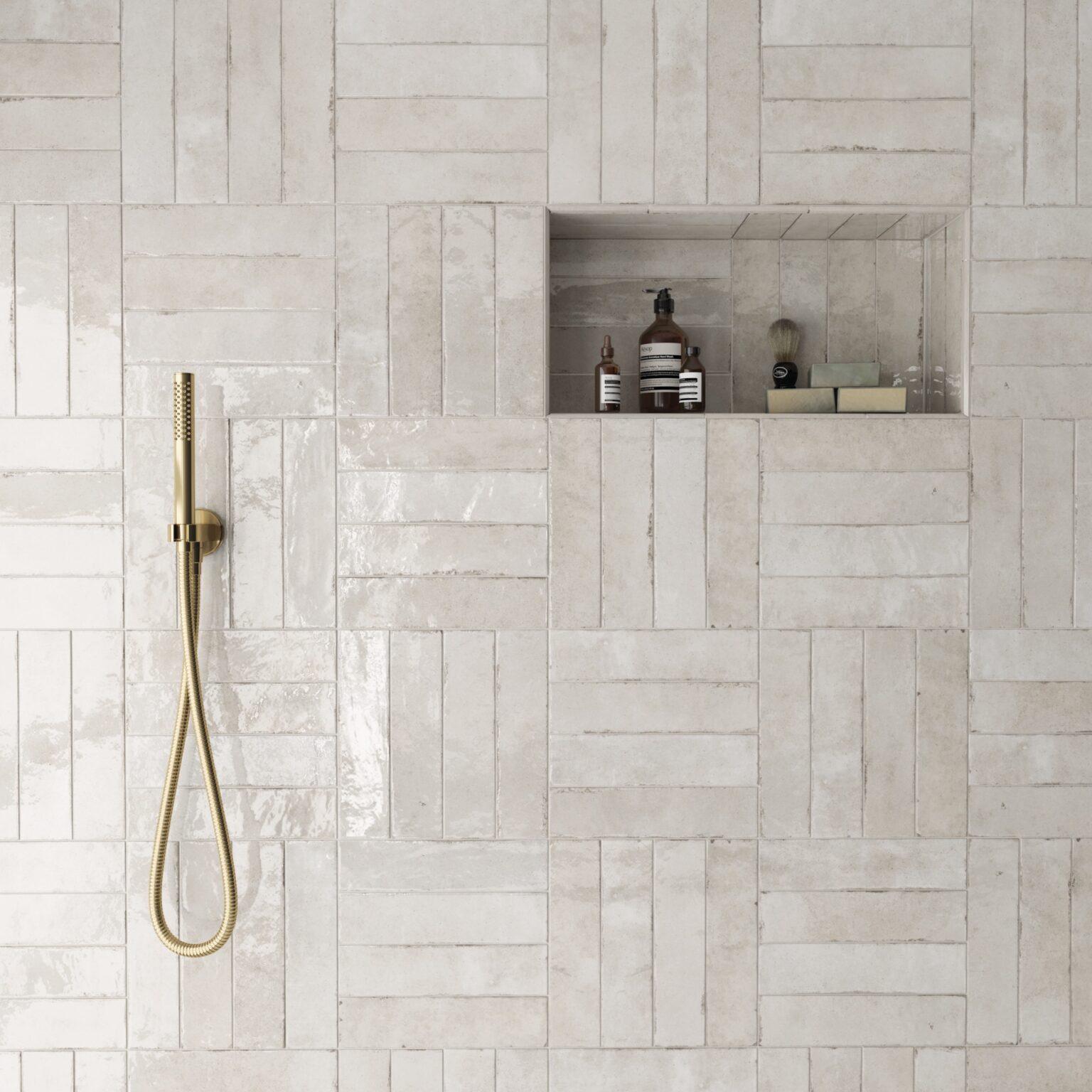 Trinidad Oatmeal 2 1/2" x 10" Porcelain Tile | Unique Design Solutions